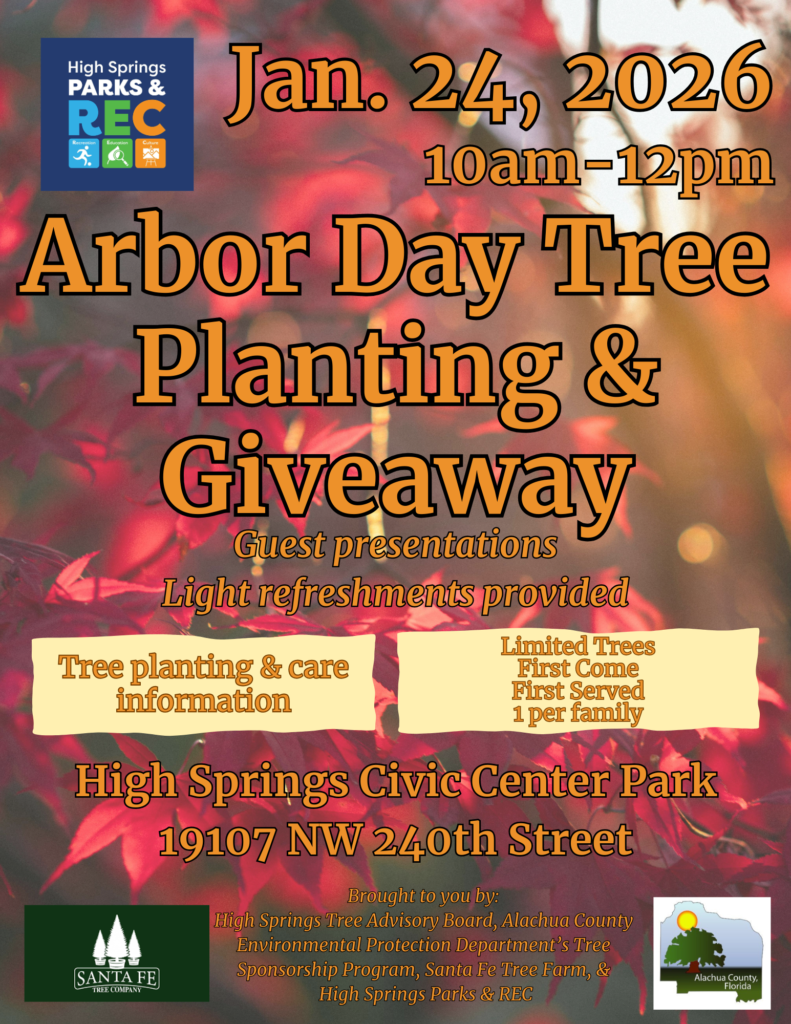 Arbor Day Tree Planting & Giveaway | High Springs, FL